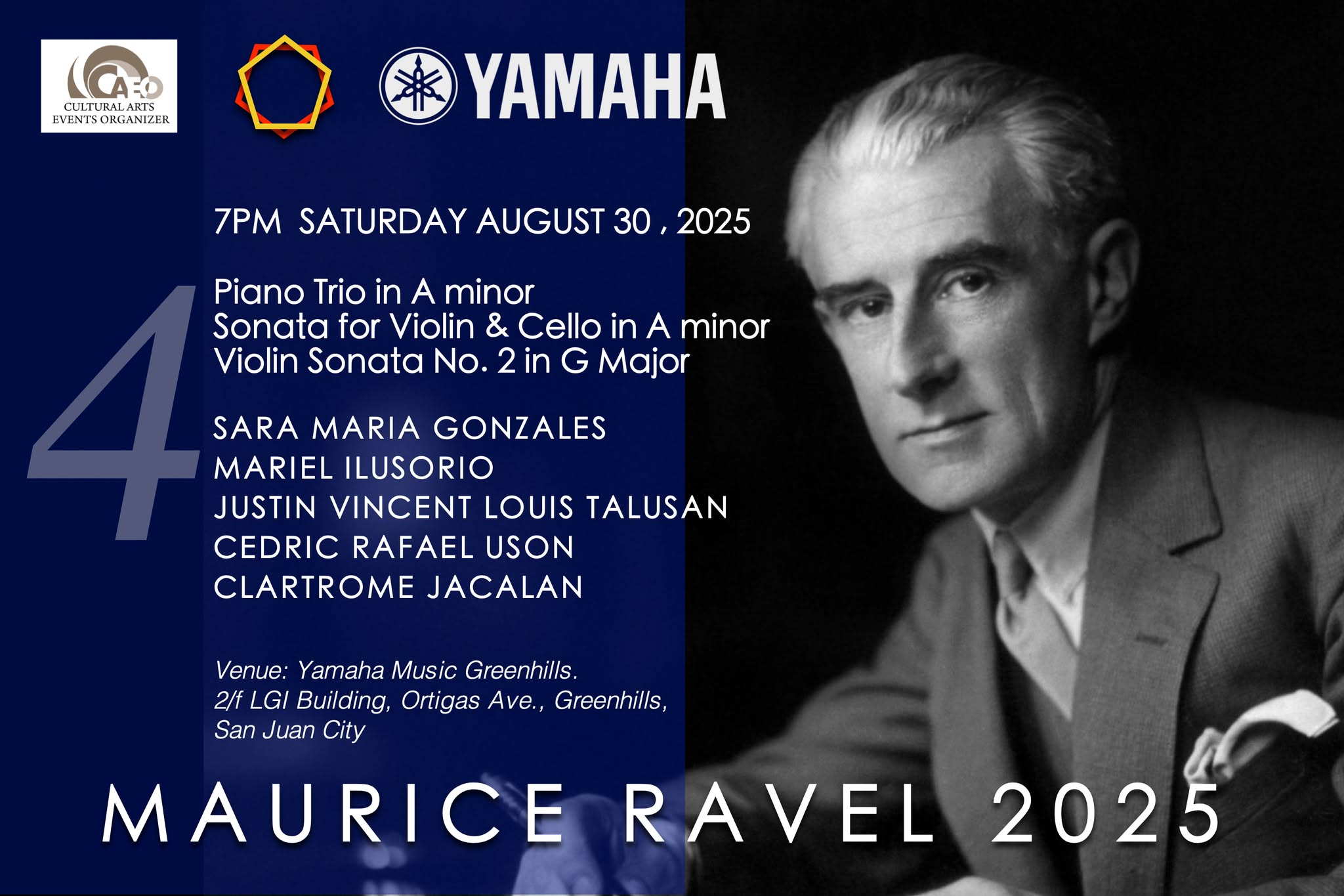 Ravel Music Festival: Concert No. 4 - Tickets Now on Sale!